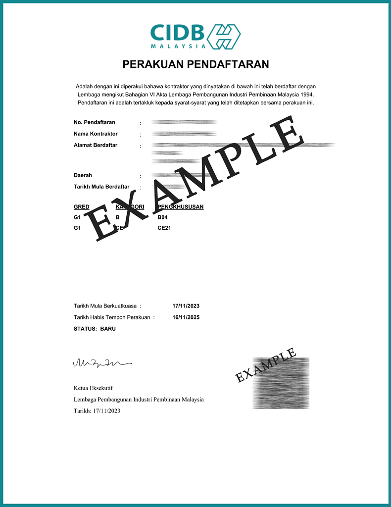 { CIDB CONTRACTOR LICENSE SERVICES } - Easy to Register & Renew CIDB G1>G7